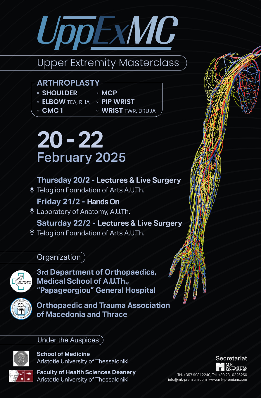 Upper Extremity Masterclass | 20-22 February 2025 | Thessaloniki ...